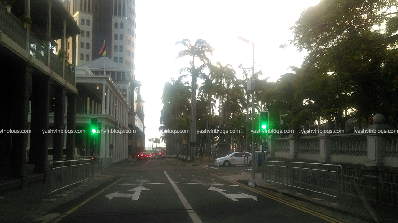 New traffic lights and speed camera near the National Assembly, Port ...